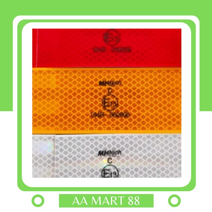 Jual stiker reflektor size 5cm x 5m warna kuning | Shopee Indonesia