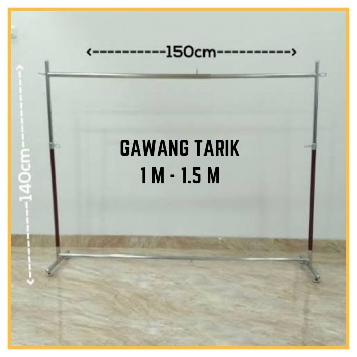 Jual Stand Gawang Hanger Gantungan Baju Model Gawangan (150Cm) | Shopee ...