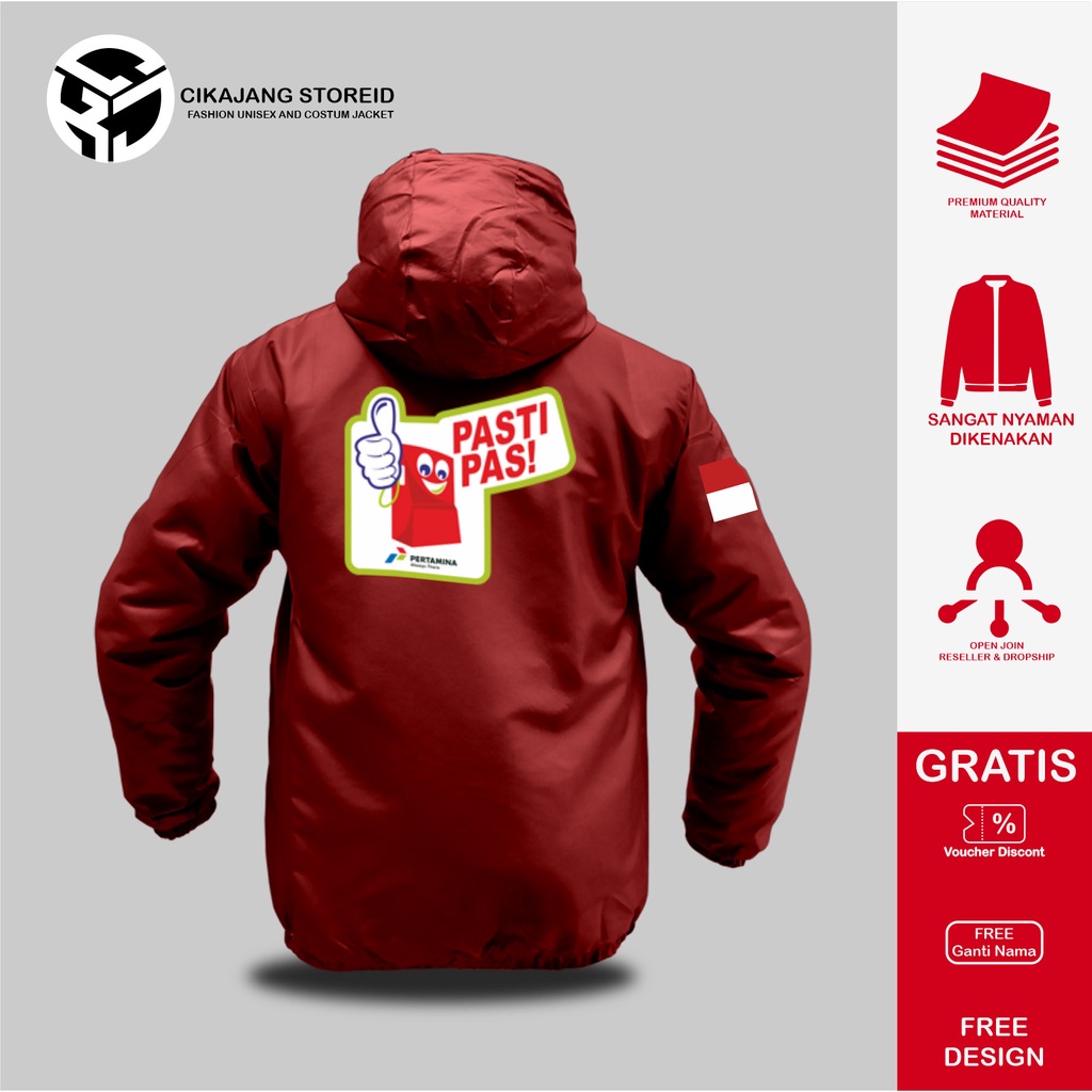 Jual JAKET COSTUM PERTAMINA JAKET CLIMMON POM BENSIN | Shopee Indonesia