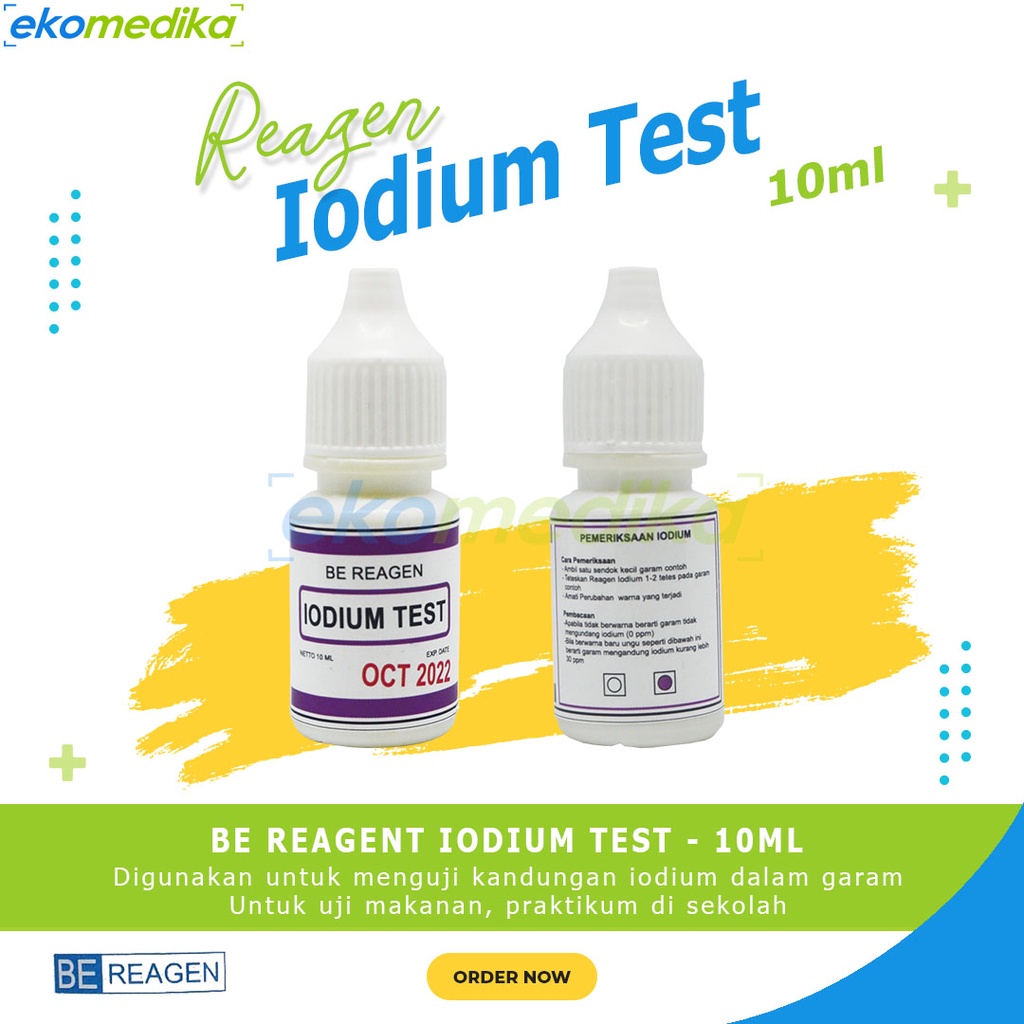 Jual Test Iodium BE REAGENT Iodine / Iodium Test 10ml per vial Test ...