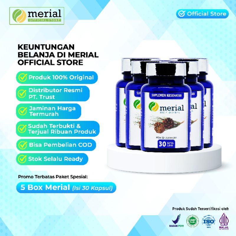 Jual Merial Red Pine Korea Original - 5 Box Atasi Kolesterol dan ...