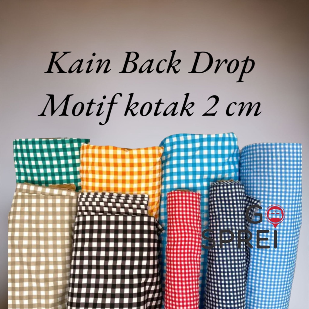 Jual Kain motif kotak grade A untuk background foto studio bahan ...