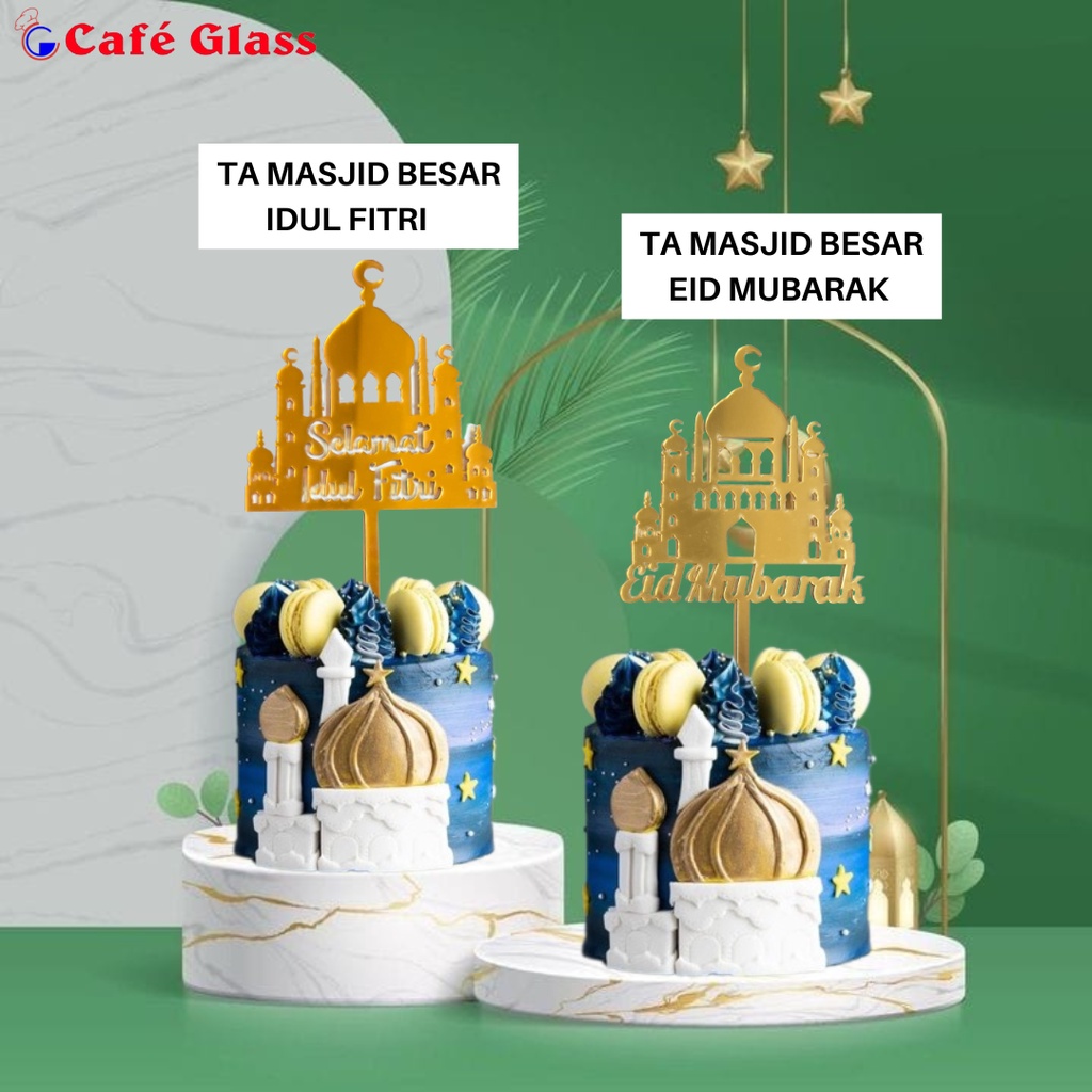 Jual Topper Cake Acrylic Lebaran Masjid Besar | Shopee Indonesia