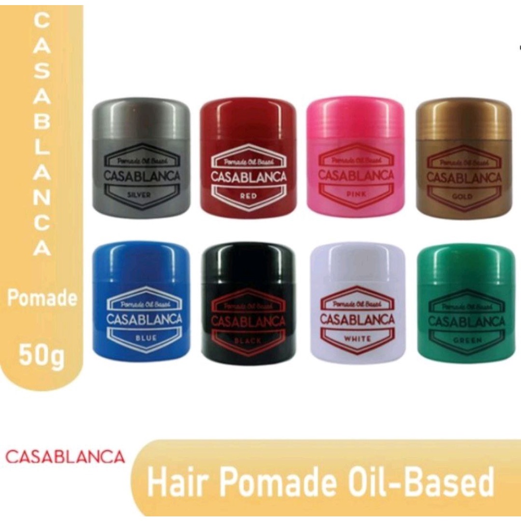 Jual CASABLANCA OIL BASED POMADE MINYAK RAMBUT POMADE CASABLANCA OIL ...