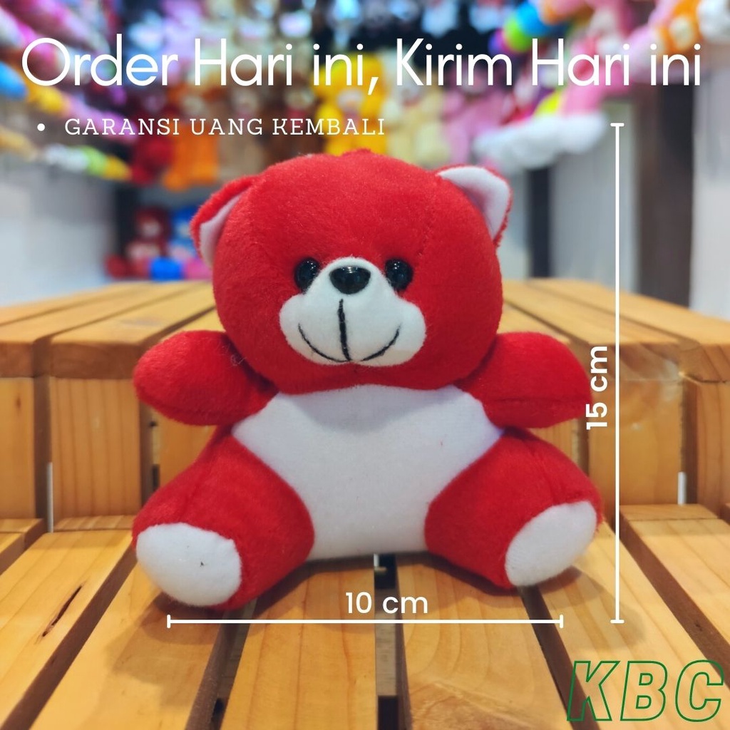 Jual Boneka Teddy Bear Merah Mini Kualitas SNI Cocok Untuk Hadiah Dan ...