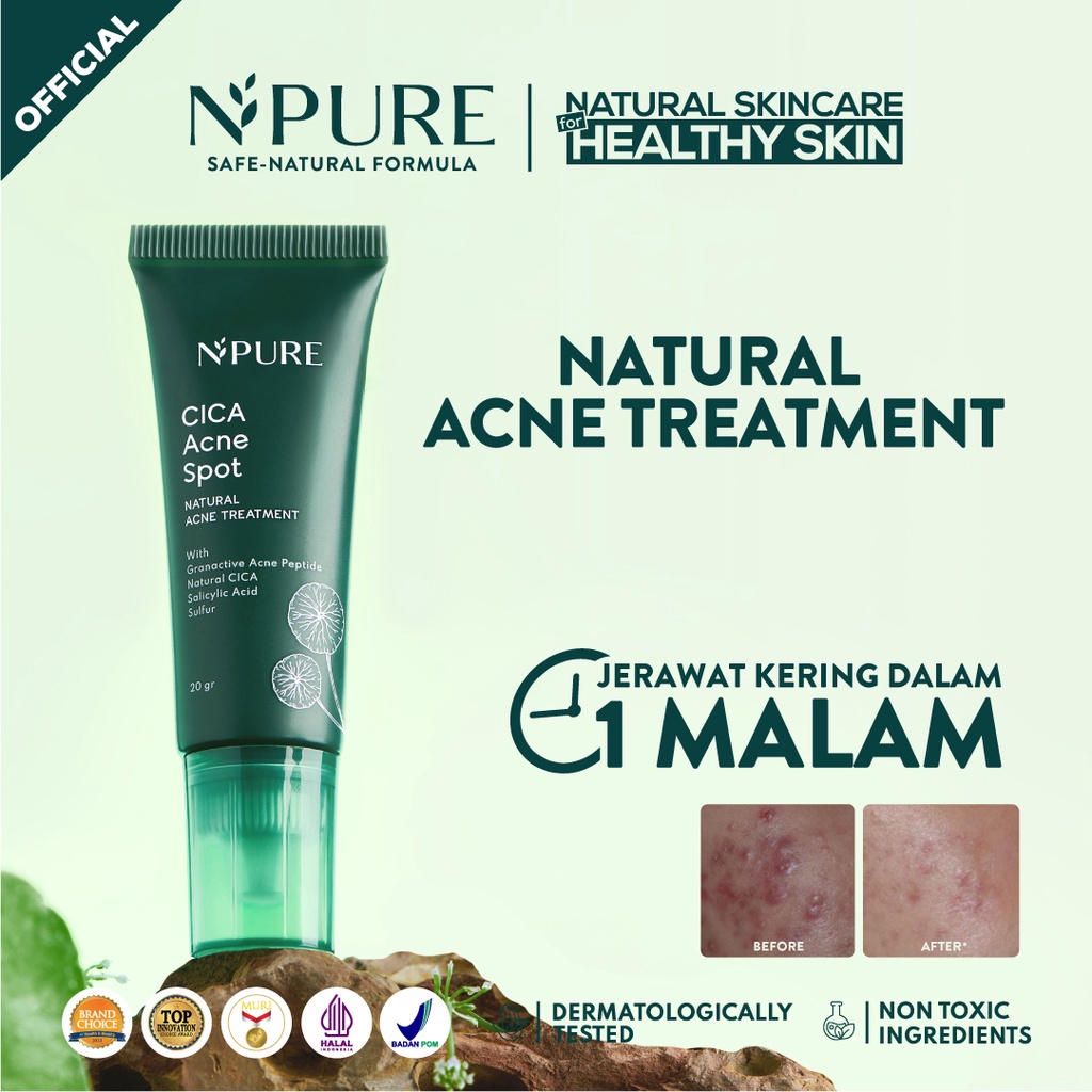 Jual CANTIK - NPURE CICA Centella Asiatica Serum / Npure CICA Toner ...