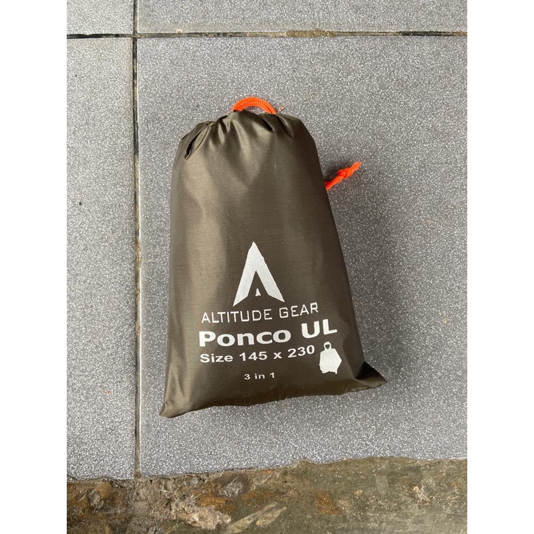 Jual Jas Hujan Poncho Ultralight 3 in 1 Altitude Gear 145cm x 230cm ...