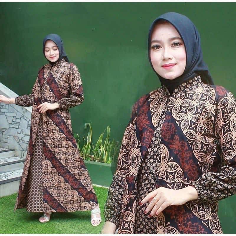 Jual Gamis Batik Jumbo Modern Premium - Gamis Busui All Size/Gamis ...