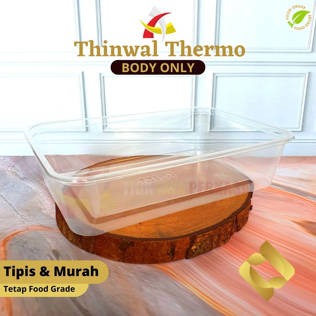 Jual Plastic Food Tray 500ml RJM Open Plastic Tray Nampan Plastik ...