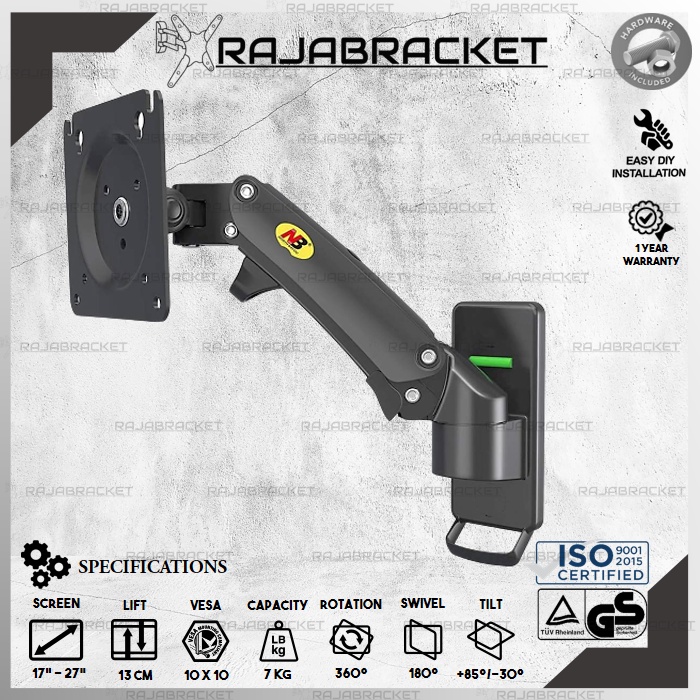 Jual Bracket Monitor 17 19 21 22 24 27 inch, Bracket Monitor Dinding 17 ...