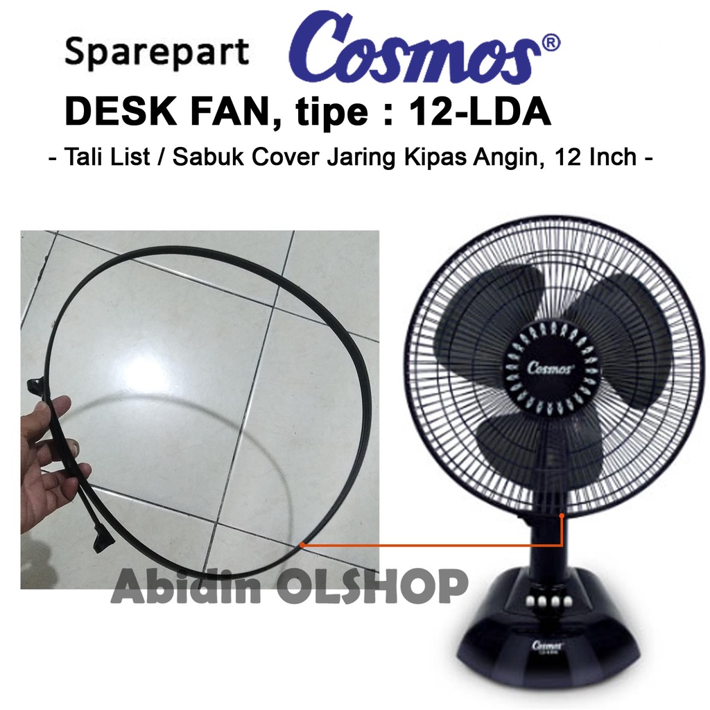Jual Spare part kipas angin COSMOS tipe 12-LDA Tali List Cover Kipas ...