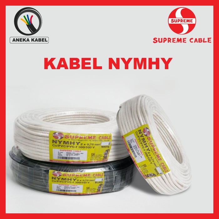Jual Kabel Listrik Tembaga / Kabel NYMHY 2x0.75mm 3x0.75mm / Kabel ...