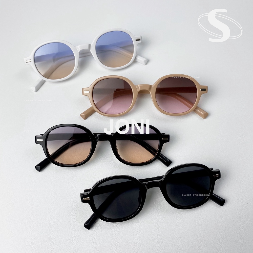 Jual Sweet Stockroom | JONI (Kacamata Wanita Pria Frame Round Oval ...