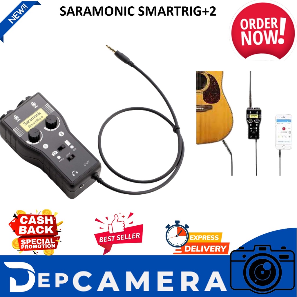 Jual Saramonic SmartRig+ 2 Channel XLR/3.5mm Microphone Audio Mixer | Shopee Indonesia