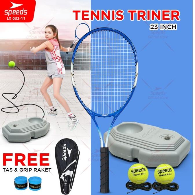 Jual SPEEDS RAKET TENNIS SET BOLA RAKET TENIS LATIHAN TENNIS TRAINER ...