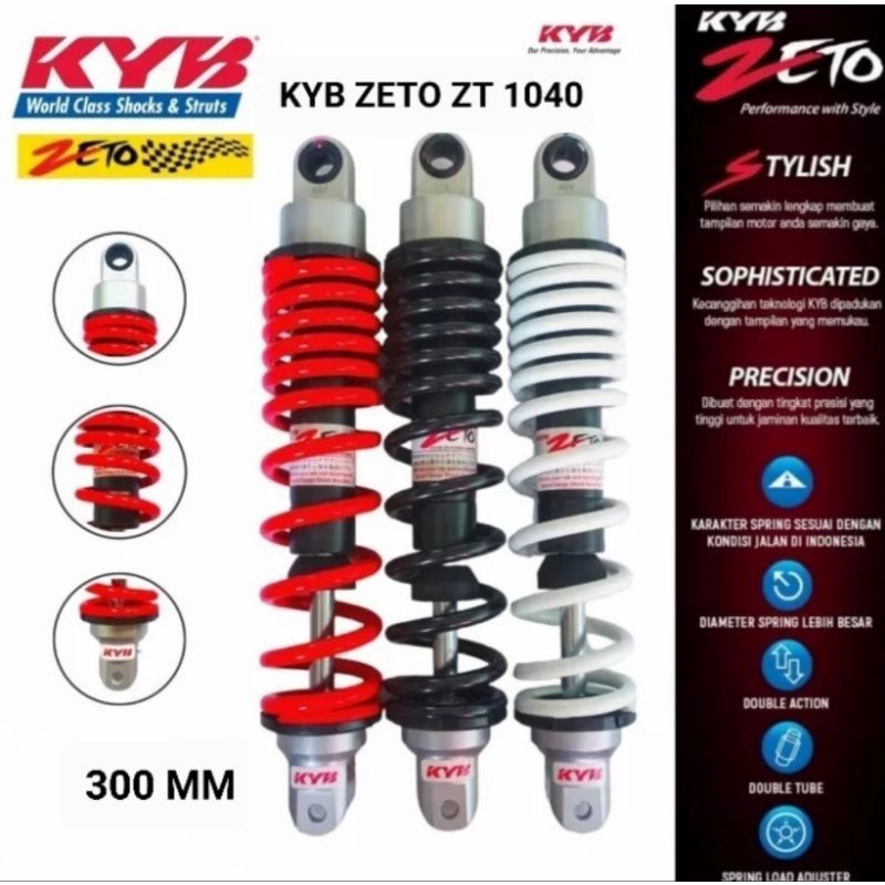 Jual SHOCKBREAKER SHOCK BELAKANG KYB ZETO KAYABA ZETO 1040 Z SERIES ORIGINAL UNTUK MOTOR BEAT ...