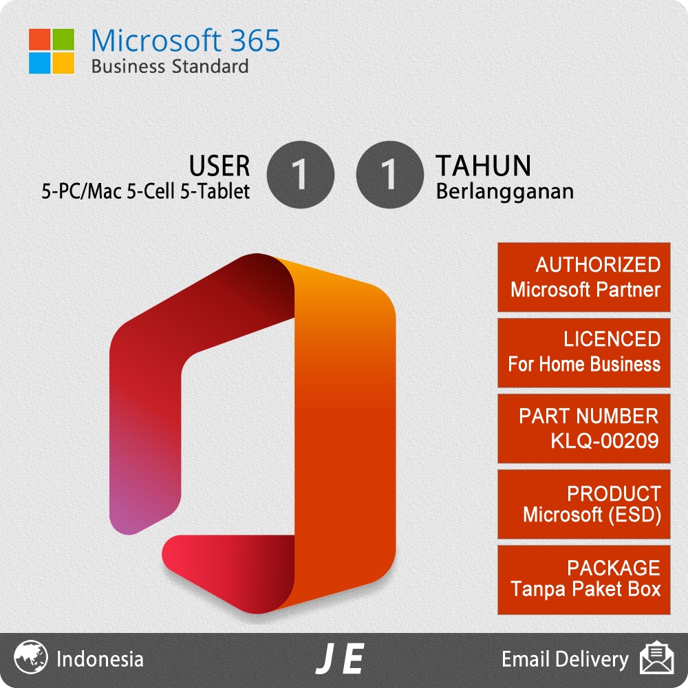 Jual Microsoft 365 Business Standard (License ESD 1-Year Subscription ...