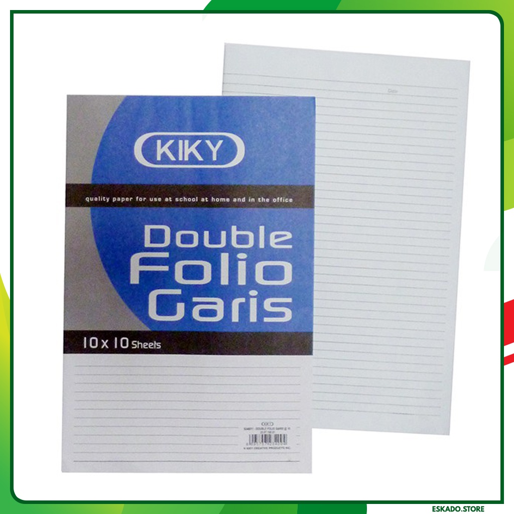 Jual Double folio/kertas F4 bergaris/folio bergaris | Shopee Indonesia