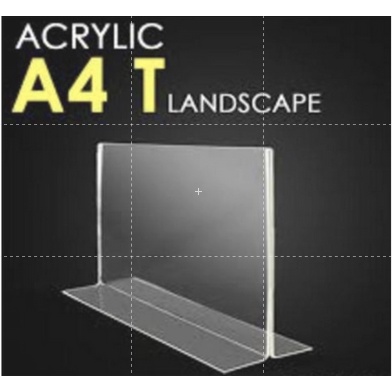 Jual Acrylic Brochure Stand Display Akrilik Tempat Kertas Brosur Ukuran ...