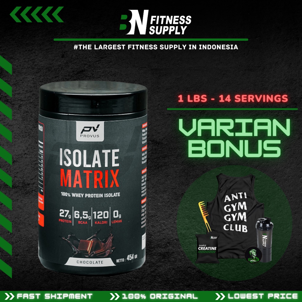 Jual Provus Isolate Matrix 100% Whey Protein isolate Powder | Shopee ...