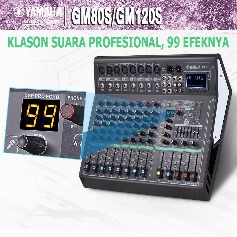Jual DJ MIXER,pencampur audio,mixer karaoke,yamaha/original-GM80S/120S ...