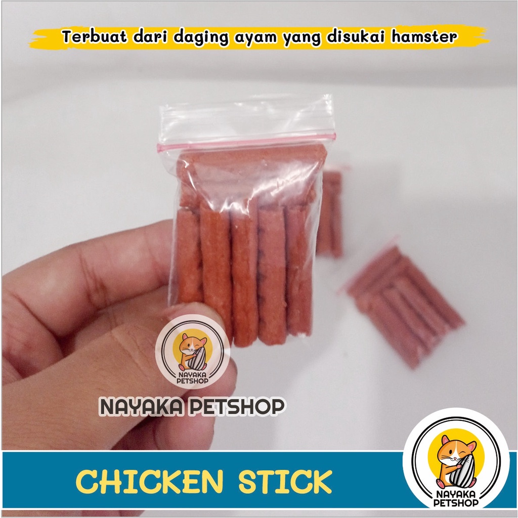 Jual Camilan Hamster Stik Ayam Chicken Stick Cemilan Ekstra Food Snack ...