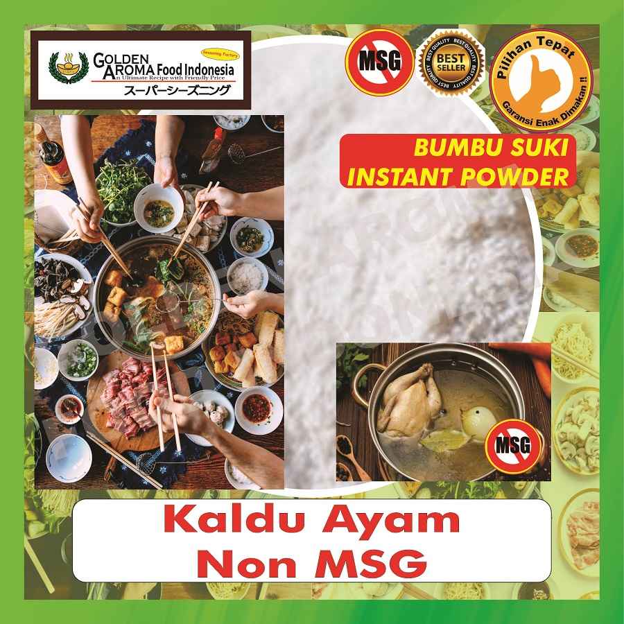Jual BUMBU STEAMBOAT Kaldu Ayam Non MSG 1Kg Suki Instan Shabu Hotpot ...