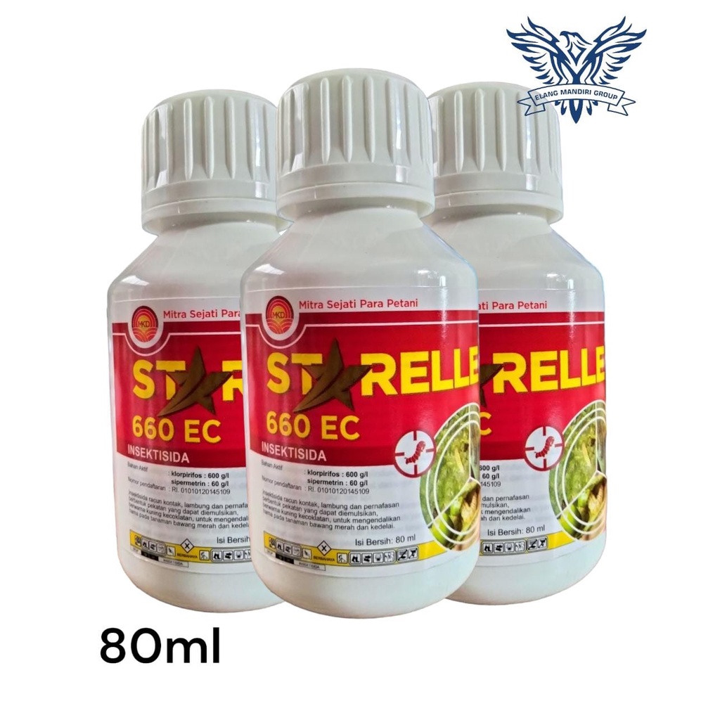 Jual Insektisida STARELLE 80ml 660EC klorpirifos 600g/l sipermetrin 60 ...