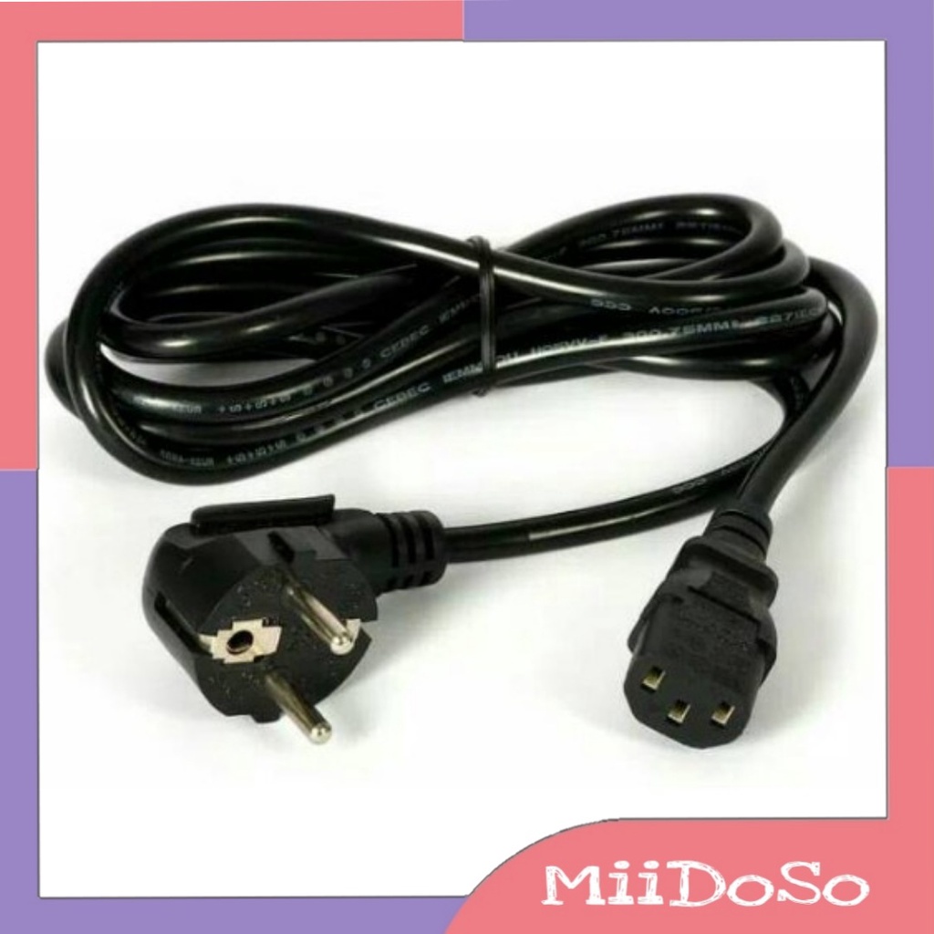 Jual Kabel Power PC 1,8meter / Kabel Komputer / Kabel Power CPU/ Kabel ...