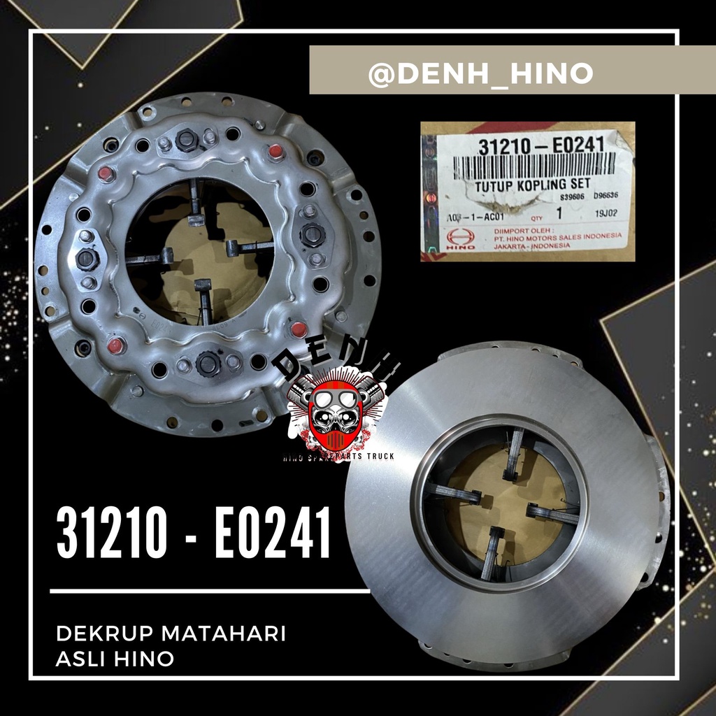 Jual 31210 - E0241 Cover Clutch Assy / Dekrup Hino Lohan All ASLI HINO ...