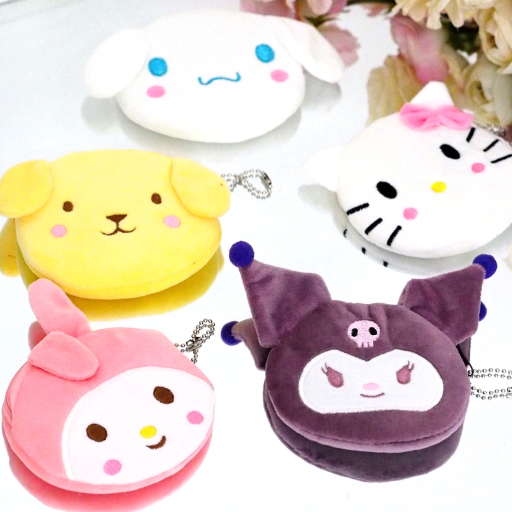 Jual Dompet Koin Mini Cute Bahan Bulu Halus Lembut Karakter Sanrio ...