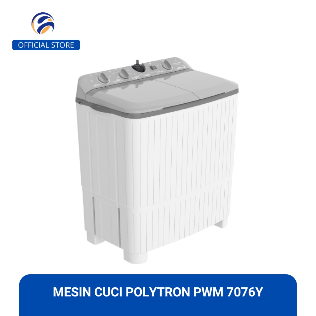 Jual Polytron PWM 7076 Y/G Mesin Cuci 2 Tabung Kapasitas 7 Kg | Shopee Indonesia