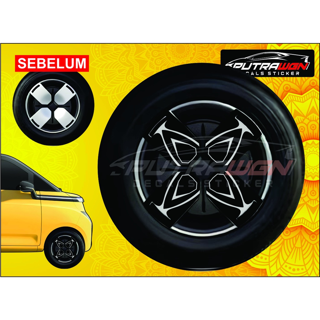 Jual VELG WULING AIR EV (sticker variasi velg air ev model sporty ev05 ...