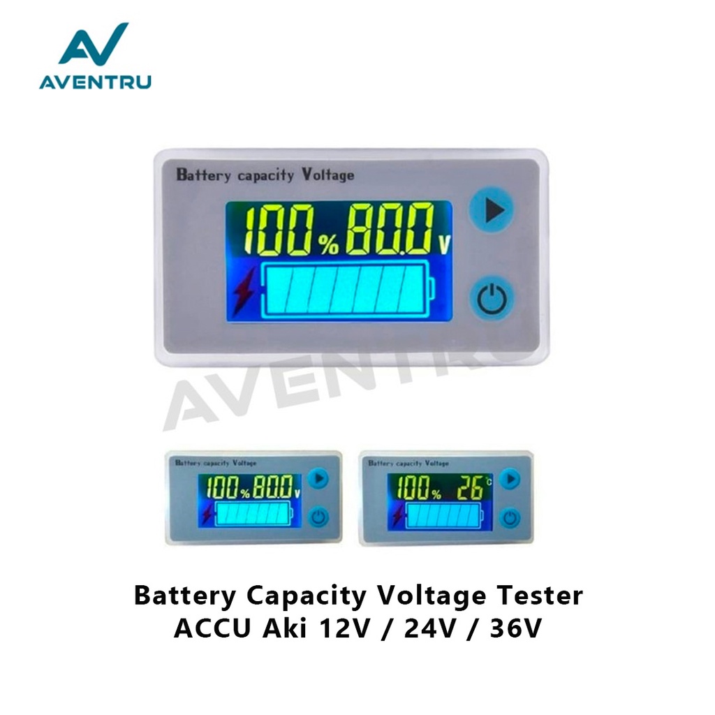 Jual Battery Capacity Voltage Tester Kapasitas Baterai Voltmeter ACCU ...
