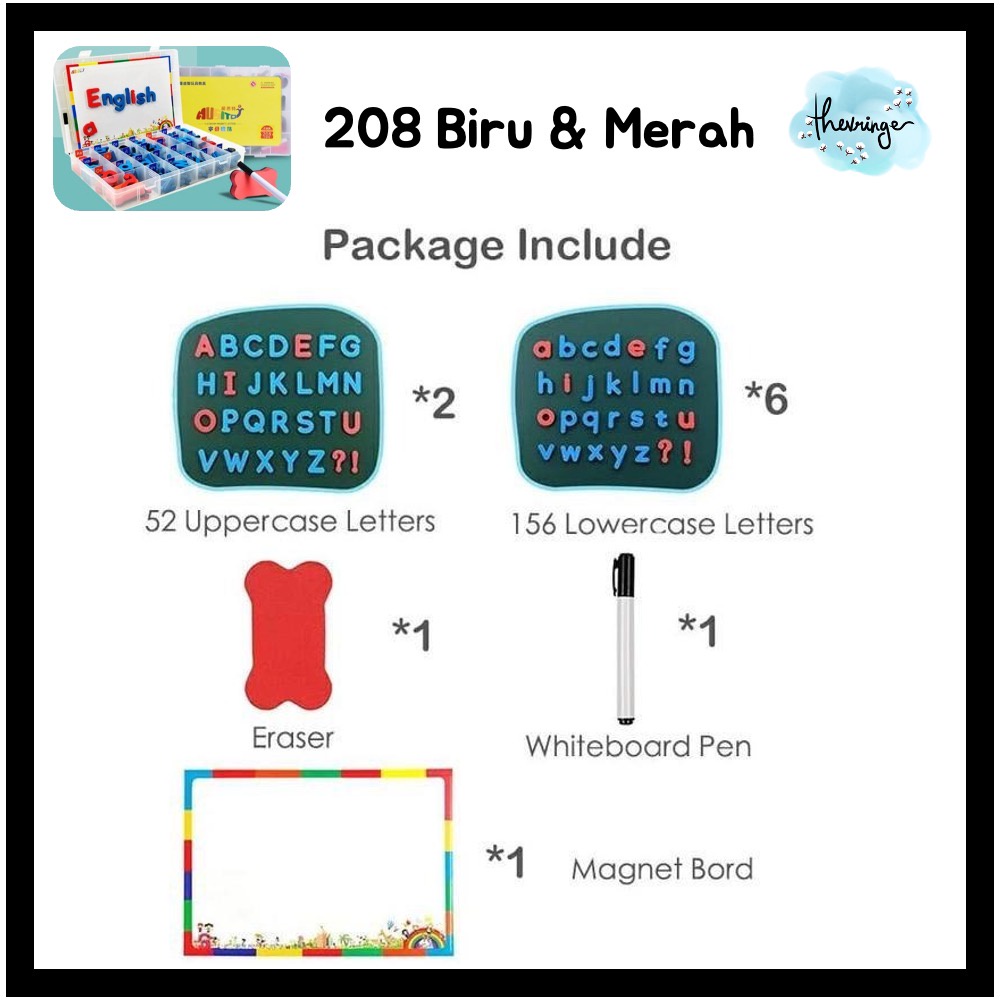Jual MONTESSORI Eva Foam Magnetic Movable Alphabet Lowercase Uppercase ...