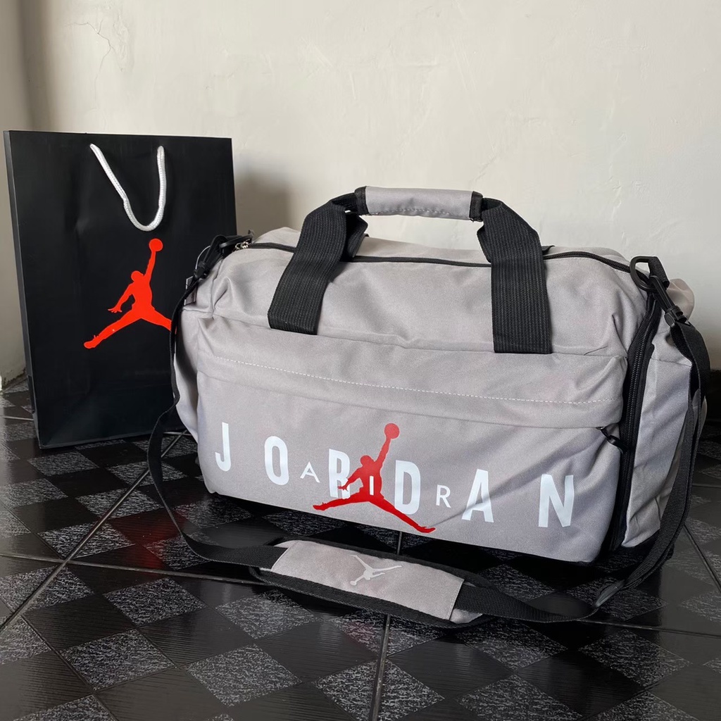 Jual TAS DUFFLE BAG NIKE AIR JORDAN FONT ORIGINAL BLACK BACKPACK / TAS ...