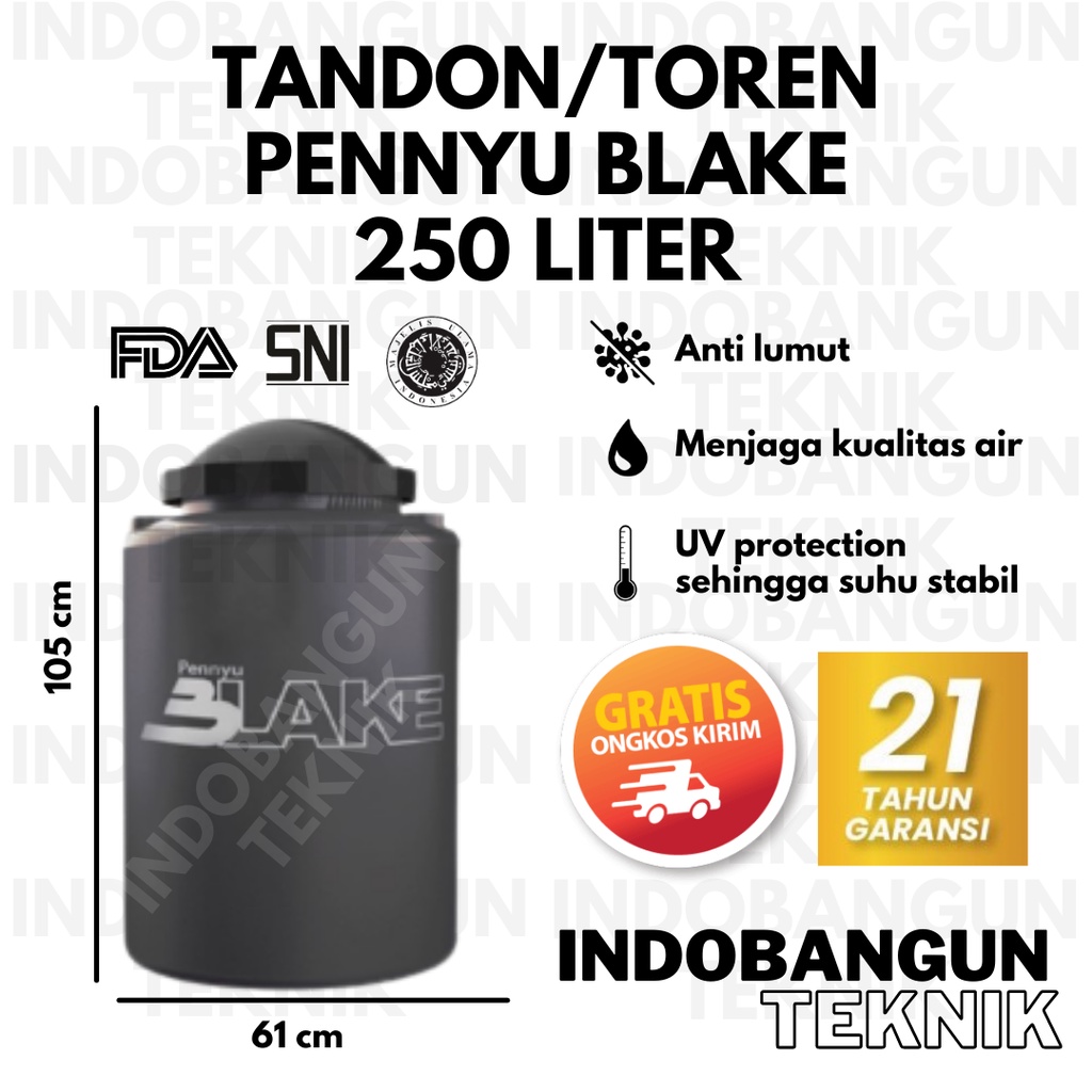 Jual Toren Air Tangki Air Tandon Air Pennyu Blake 250 Liter 225 Liter ...