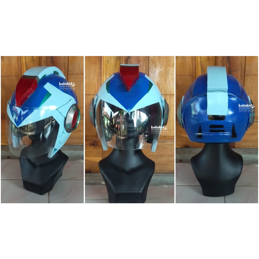 Jual Helm Motor Rockman Megaman X Helm SNI Megaman X bisa Custom Simple ...
