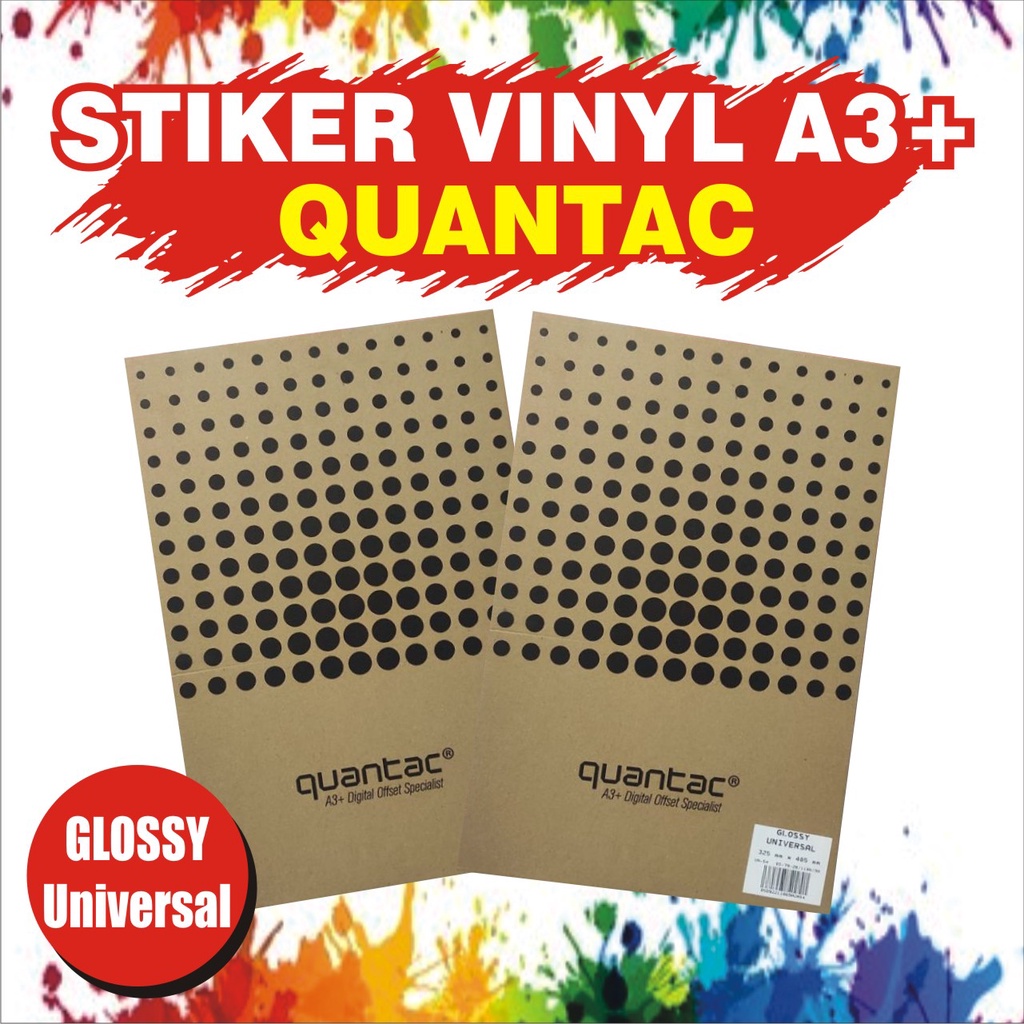Jual PROMO - QUANTAC UNIVERSAL Sticker Vinyl Digital Print Laser Toner ...