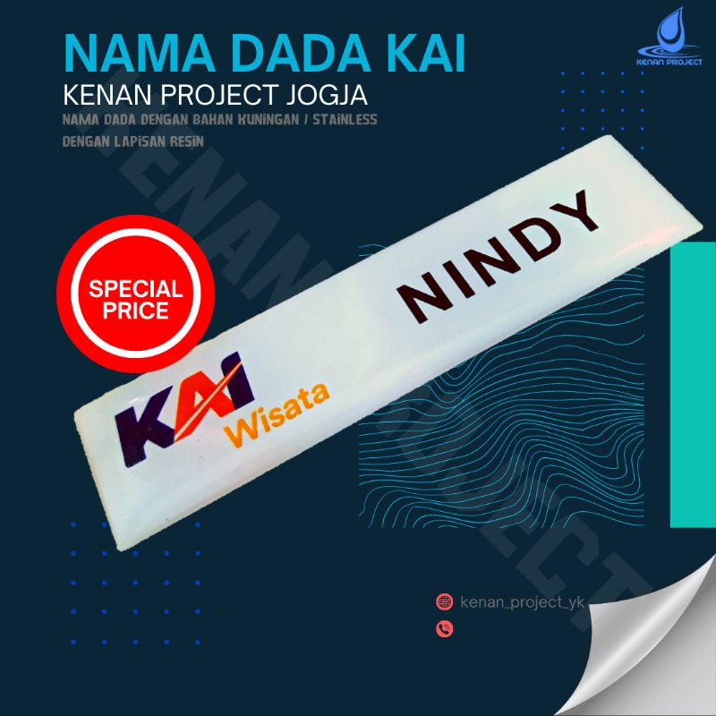 Jual Nama Dada KAI / Nama Dada / Name Tag / Papan Nama / Nama Dada ...