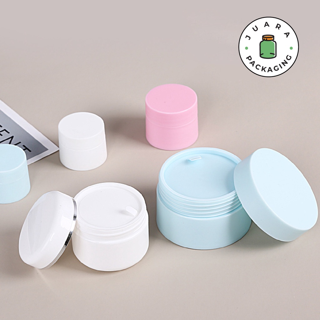 Jual Pot Krim Plastik 30ml Pot Kosmetik Plastik Putih Cream 30gr ...