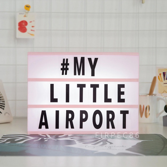 Jual Lampu Display Letter Light Box Decoration Cinematic Letter Box ...