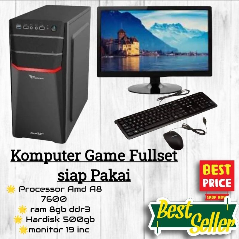 Jual KOMPUTER| CPU | PC GAMING Amd A8 7650k Ram 8gb hardisk 500gb ...