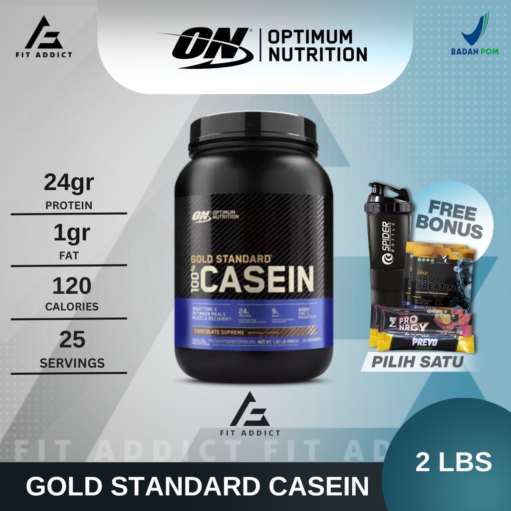 Jual ON CASEIN 2 LBS 2 LB 2LBS 2LB OPTIMUM NUTRITION WHEY PROTEIN ...