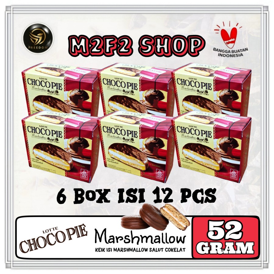 Jual Lotte Biskuit Choco Pie Marshmallow - 52 gr (Kemasan 6 Pack ...