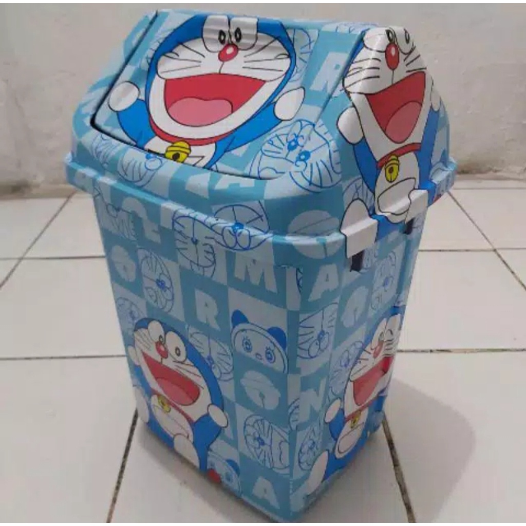 Jual Tempat Sampah Karakter Doraemon Hellokitty Keropi Polos Shopee