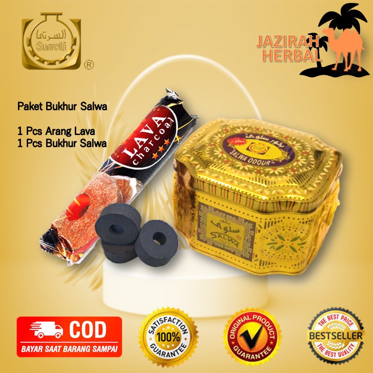Jual Bukhur SALWA Surrati Plus Arang LAVA Charcoal Premium Quality 10 ...