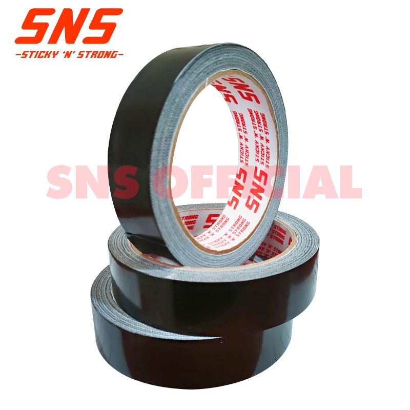 Jual ISOLASI KAIN HITAM / CLOTH TAPE 1 INCH (24MM) x 12 METER SNS ...