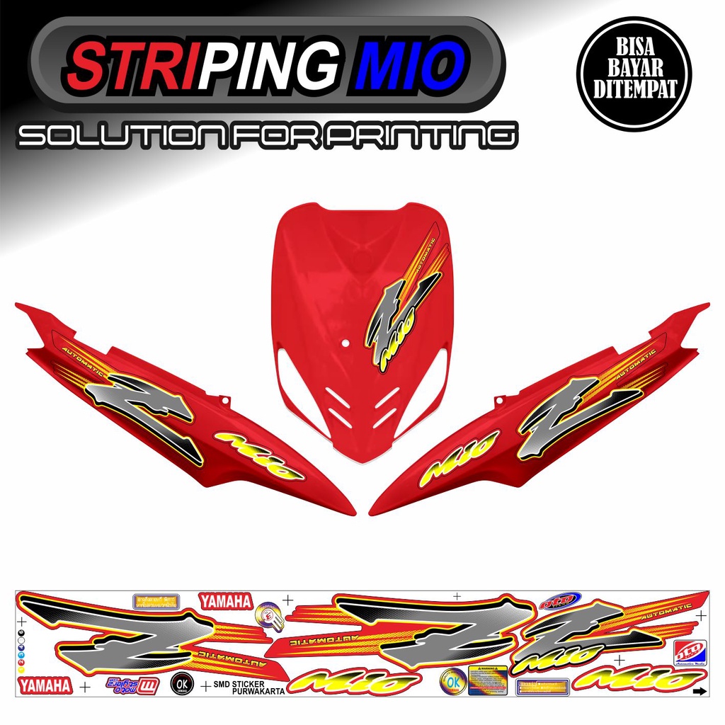 Jual STRIPING VARIASI MIO SPORY / MIO SMILE MOTIF Z | Shopee Indonesia