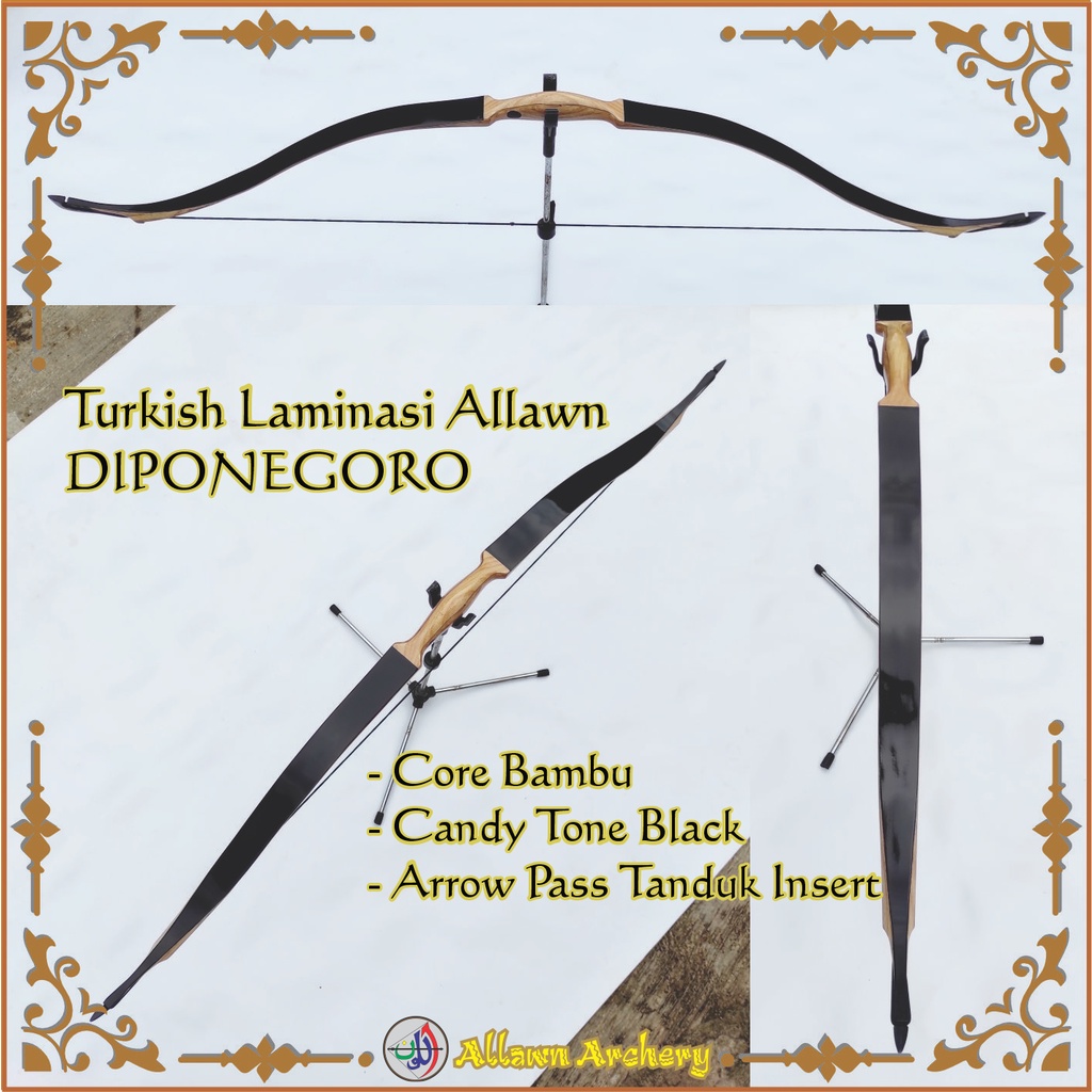 Jual Busur Panah Horsebow Turkish Laminasi DIPONEGORO Core Bambu ...